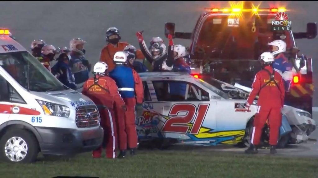 Anthony Alfredo walks away after car goes upside down – AFA Motorsports